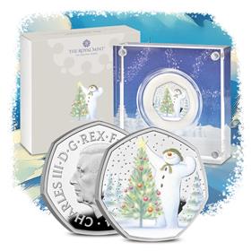 2024 The Snowman King Charles III 50p Coin - Mintage: N/A